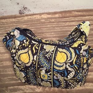 Vera Bradley | Bags | Vera Bradley Ellie Blue Elephant Shoulder Purse ...
